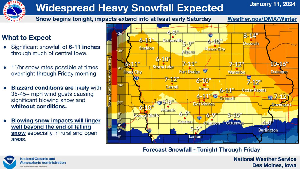 Blizzard conditions, bitter cold forecast for most of the state ... Blizzard conditions, bitter cold forecast for most of the state ...